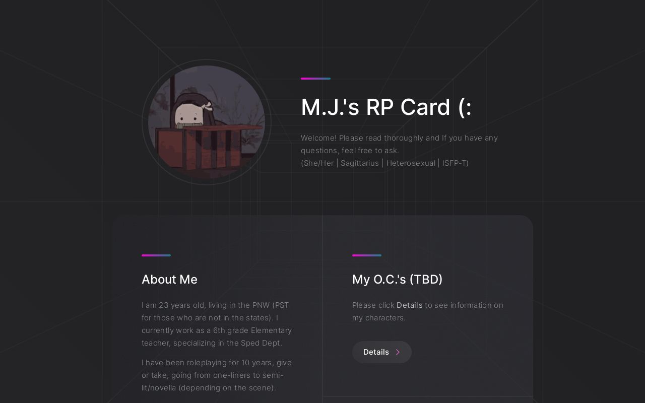 M.J.'s RP Card